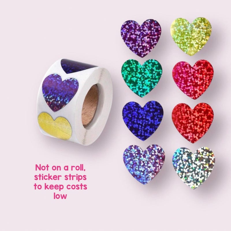 Small Heart Stickers - Etsy