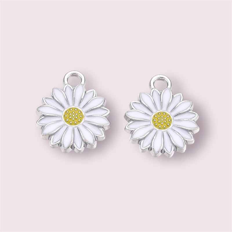 Ceramic Daisy Charms - Etsy UK