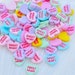 Love Heart Cabochons, Sweet Heart Valentine’s Flat Back Heart, 19mm ...