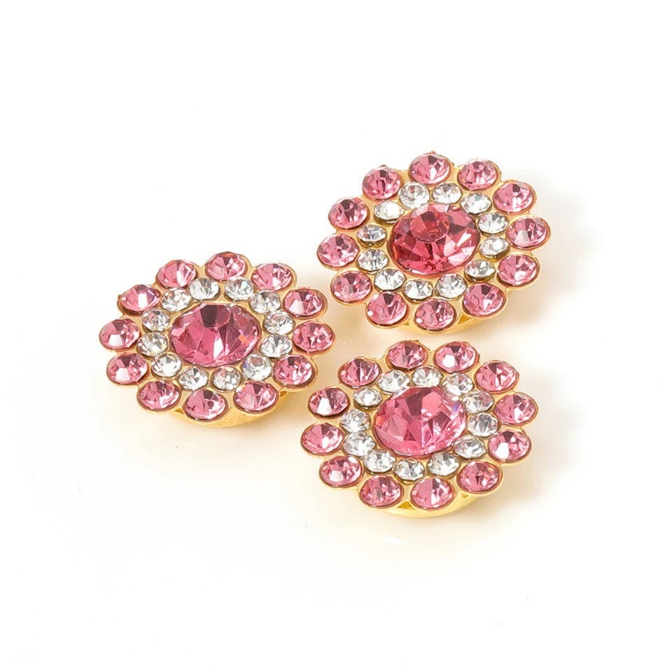 Round Rhinestone Effect Cabochons 14mm Acrylic Cabochon Flat - Etsy