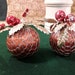 Satin Mesh Wrapped Orange Styro Christmas Ornaments, With Dresden Style ...