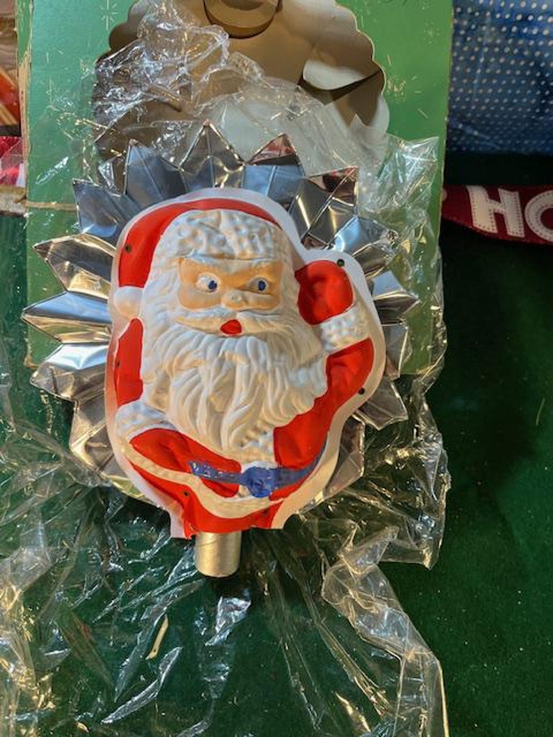 Vintage Santa Tree Top in Original Box - Etsy