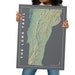 The Long Trail Map - LT Trail Map - Vermont Topographic Relief Map (two ...