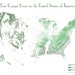 United States Tree Cover Map Poster - Etsy