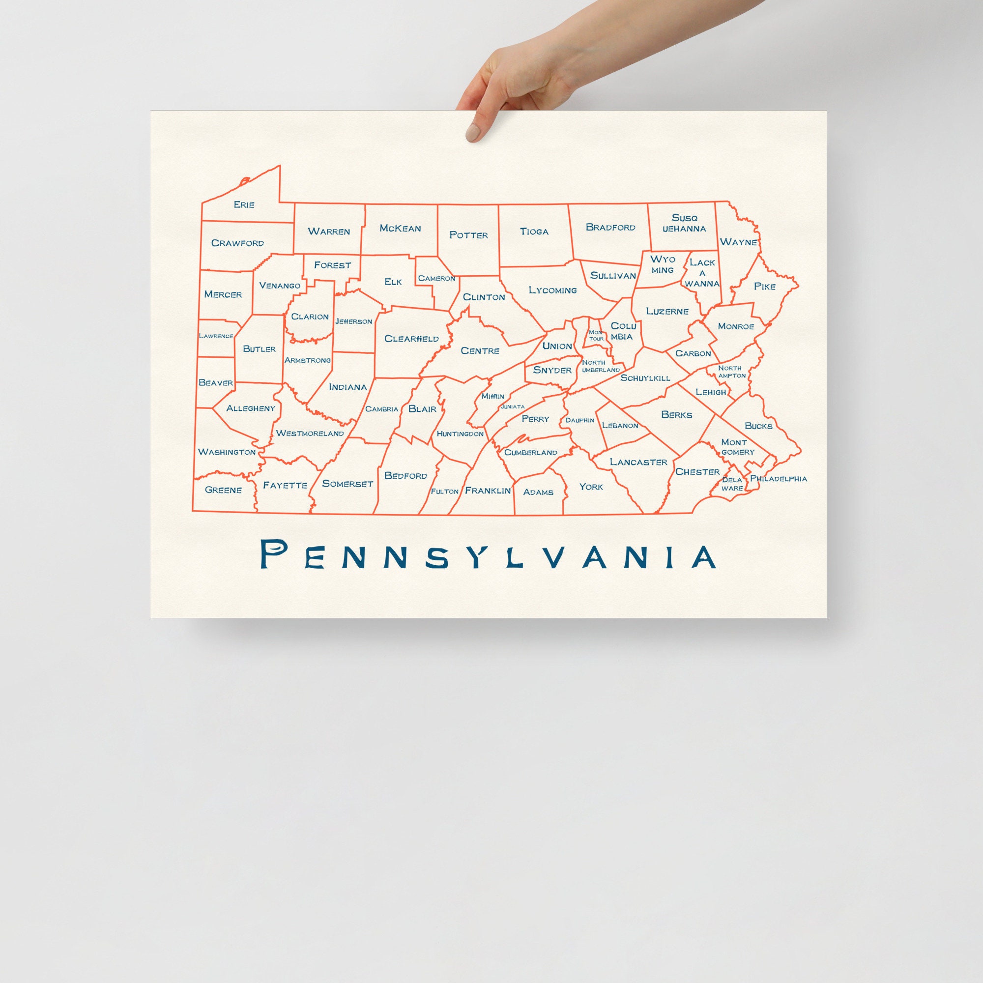 map of pa counties