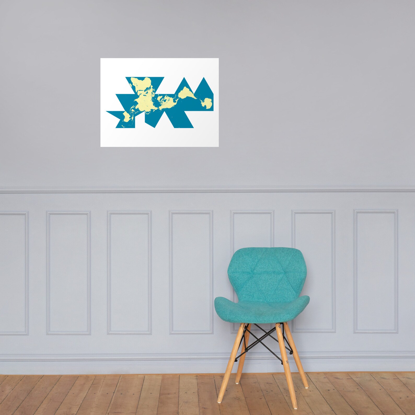 Dymaxion Map / Fuller Map of the World World Map Poster - Etsy