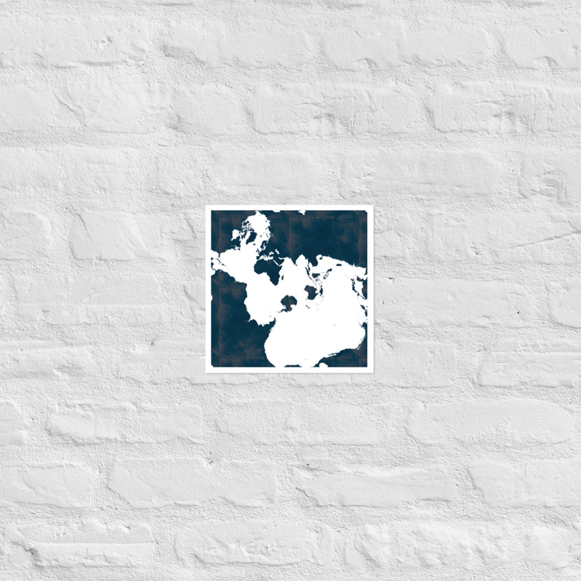The Spilhaus World Ocean Map in a Square Projection Poster World Fish ...