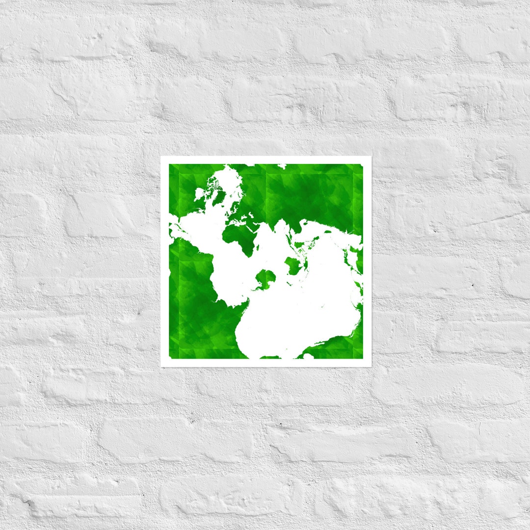 The Spilhaus World Ocean Map in a Square Projection Poster - Etsy