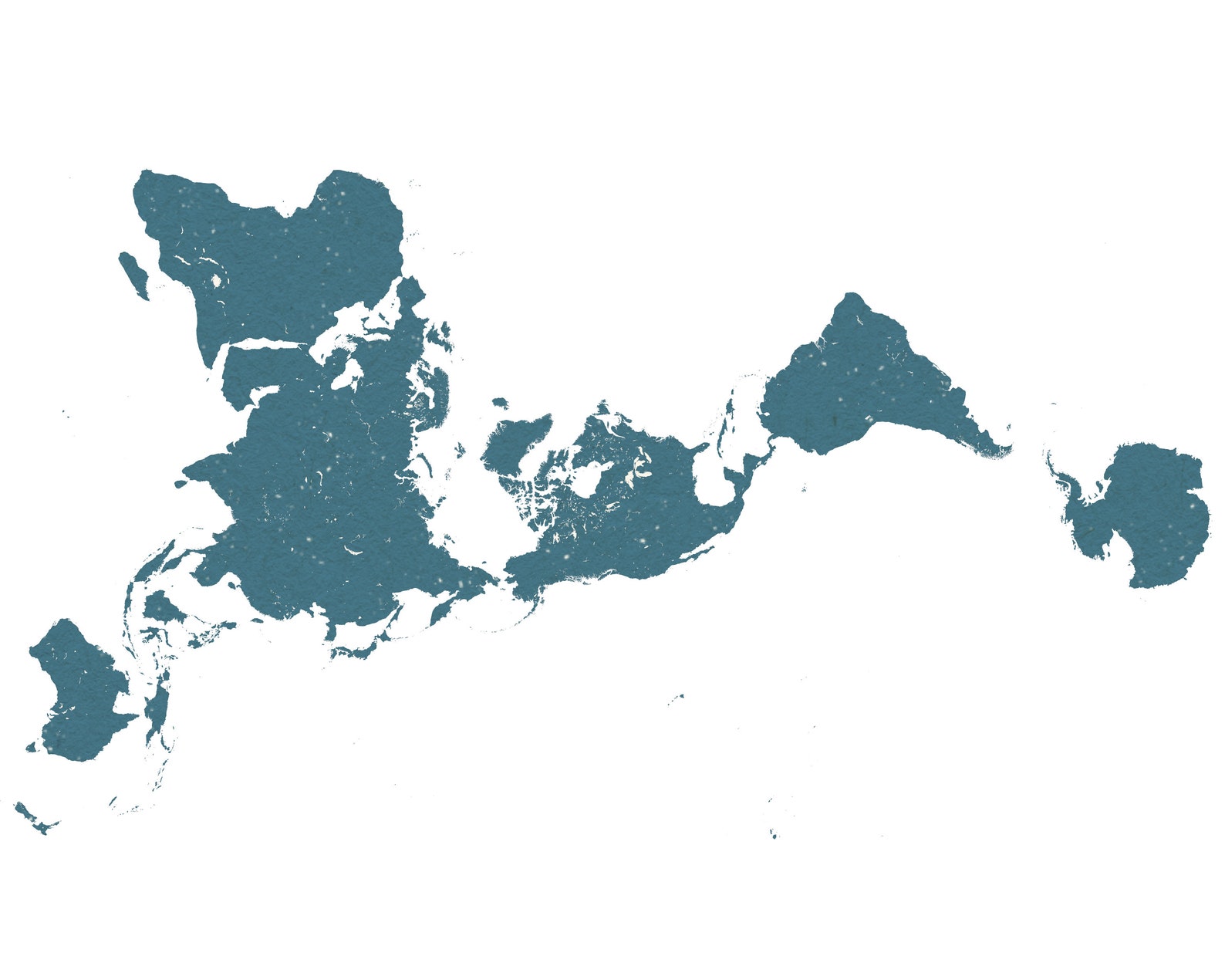 Fuller Dymaxion Projection World Map Digital Download | Printable ...
