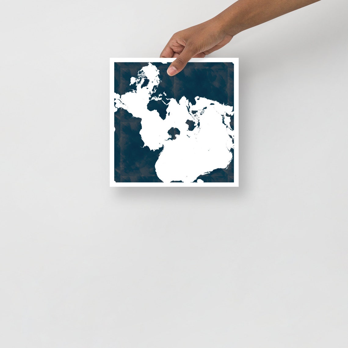The Spilhaus World Ocean Map in a Square Projection Poster - Etsy