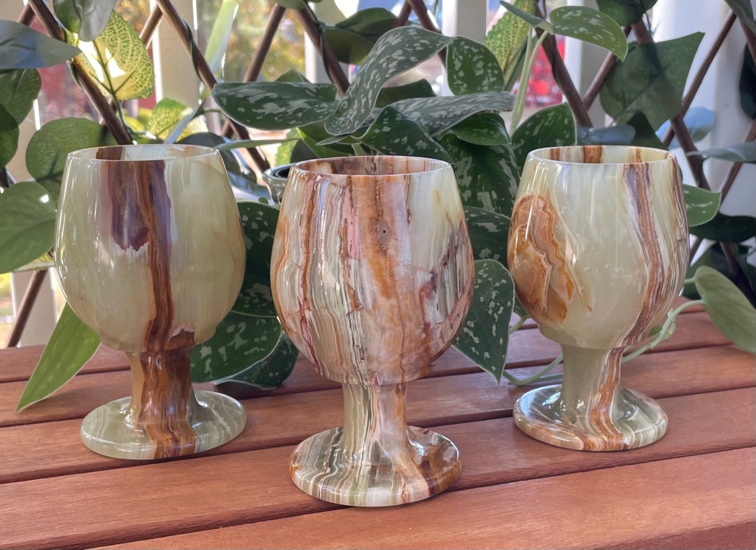 Green Onyx Goblet - Etsy