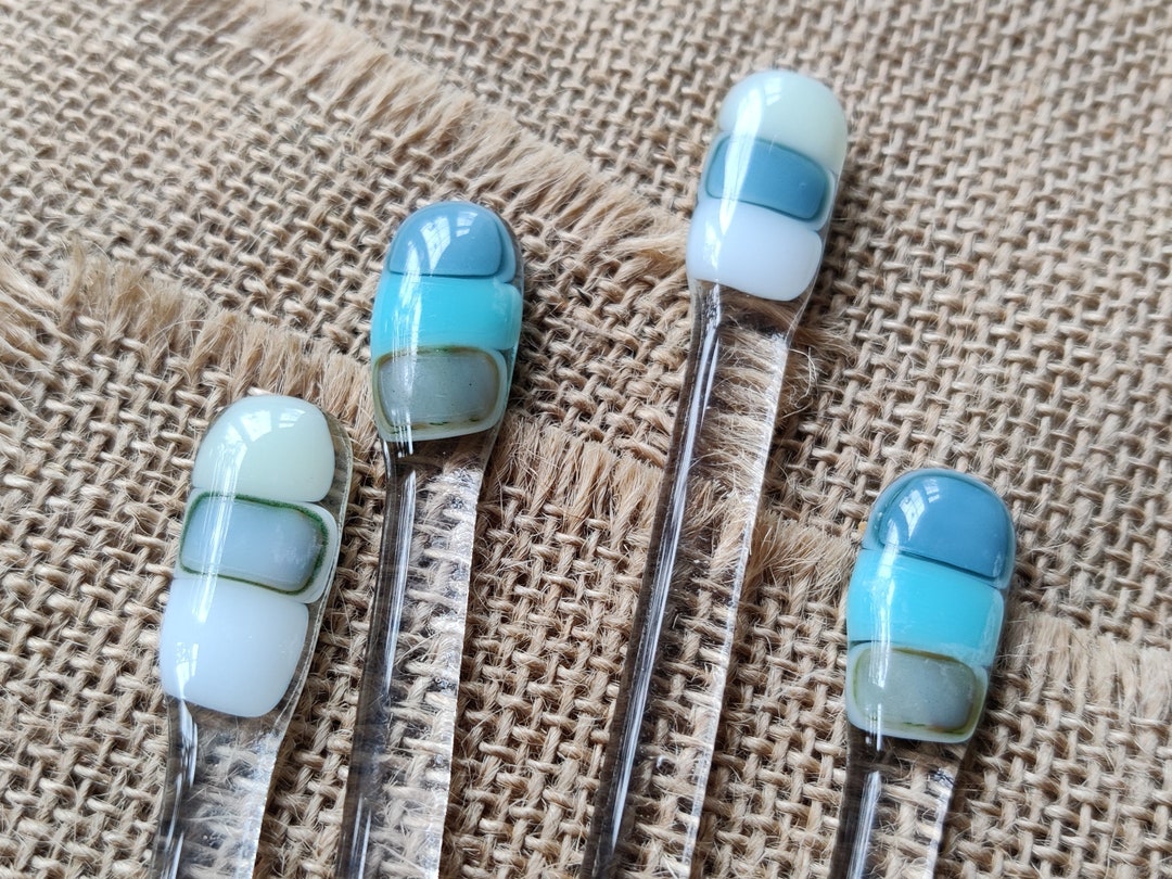 Fused Glass Sizzle Stick/4x Cocktail Stirer/ Party & Bartender ...