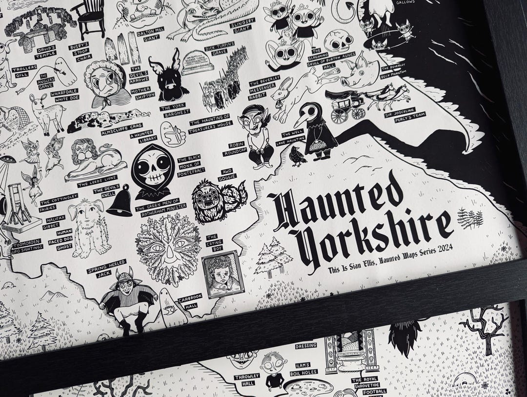 Haunted Yorkshire Map of Folklore, Ghost Stories and Curious Sites ...