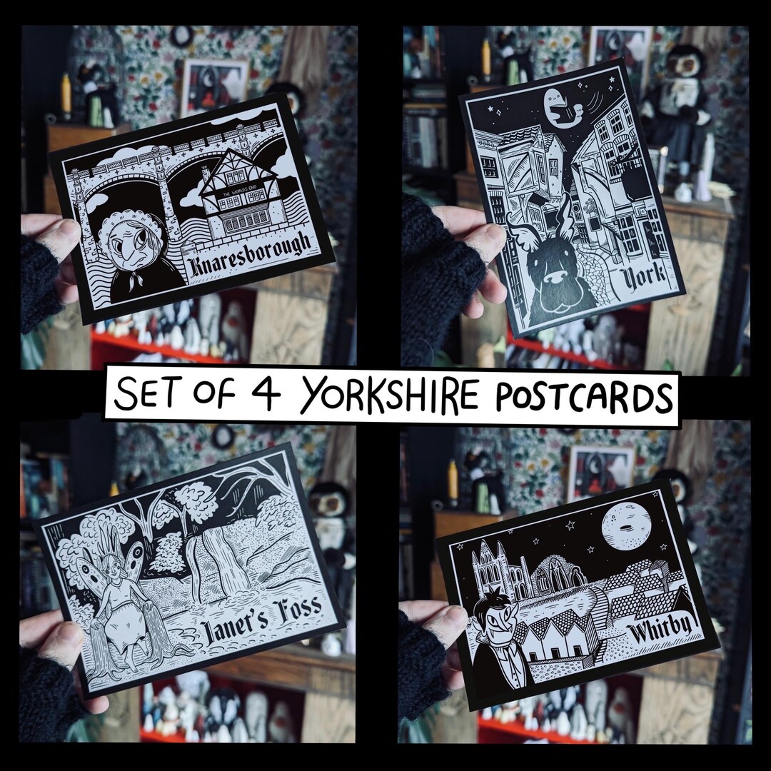 Haunted Yorkshire Postcards- Set of 4 - Etsy