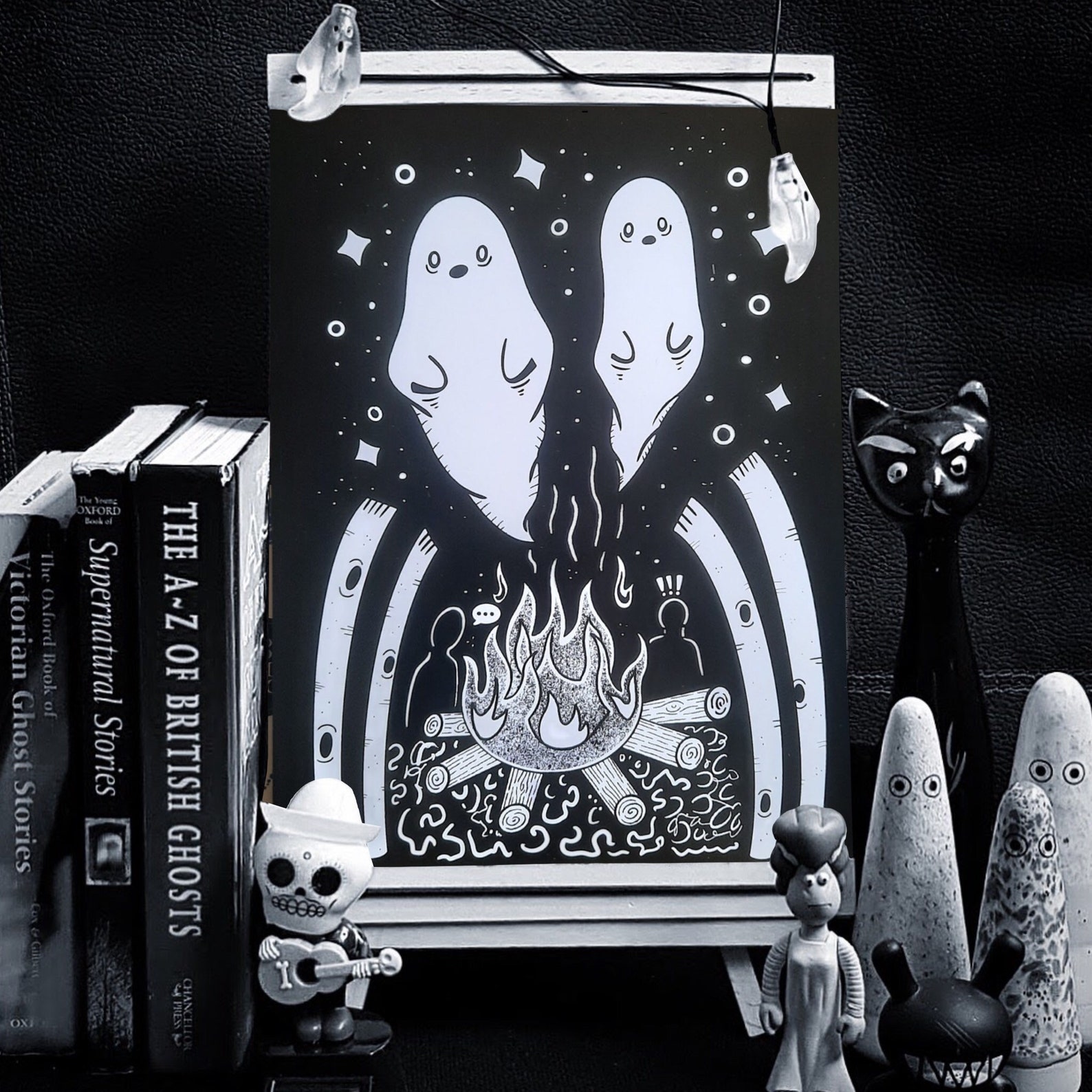 Campfire Ghost Stories Art Print | Etsy