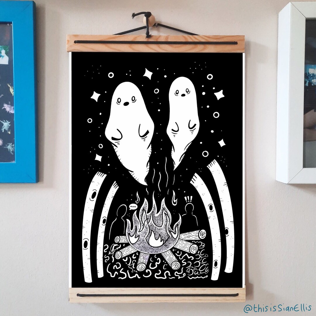 Campfire Ghost Stories Art Print - Etsy