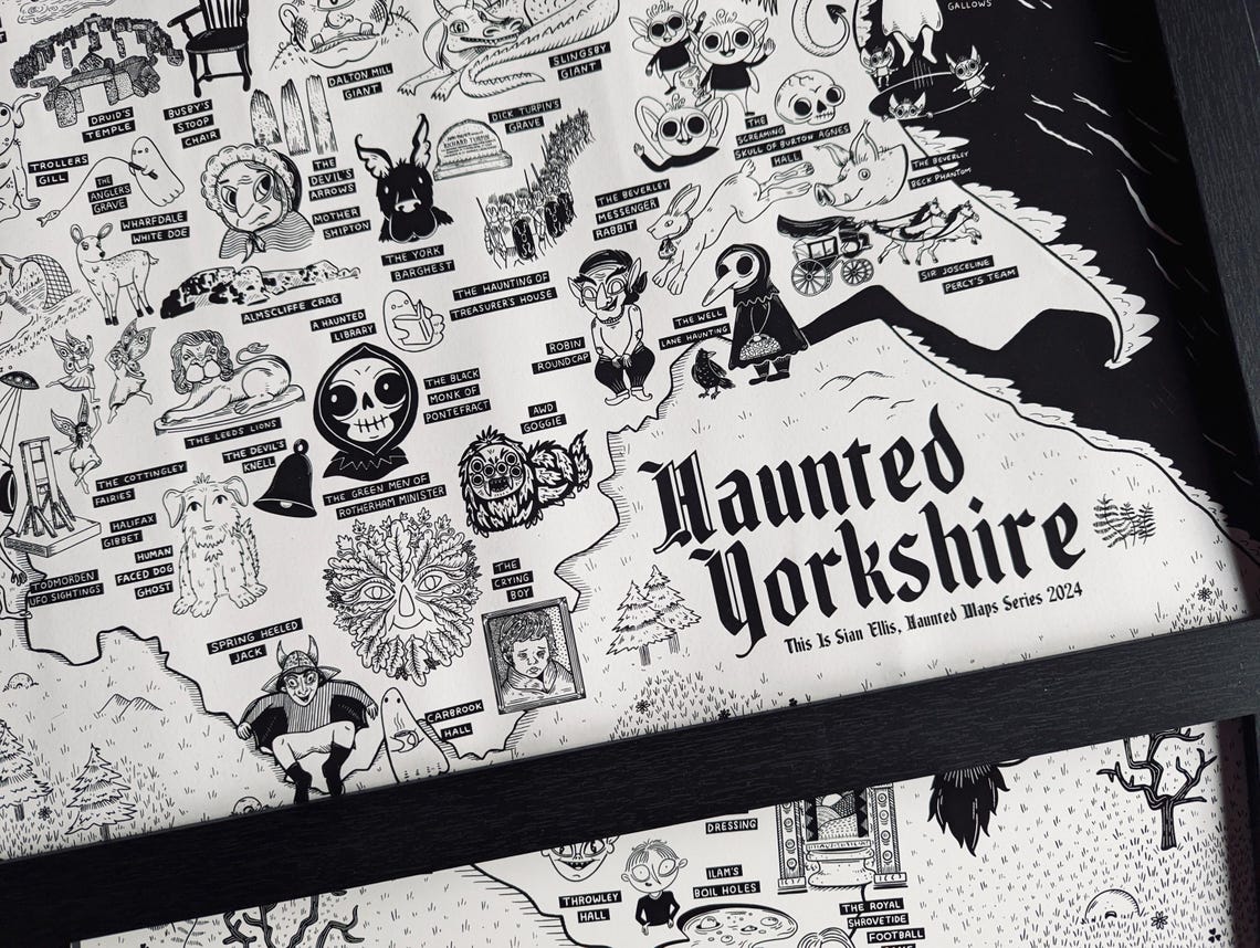 Big Bundle- Haunted Yorkshire Map of Folklore, Ghost Stories and ...