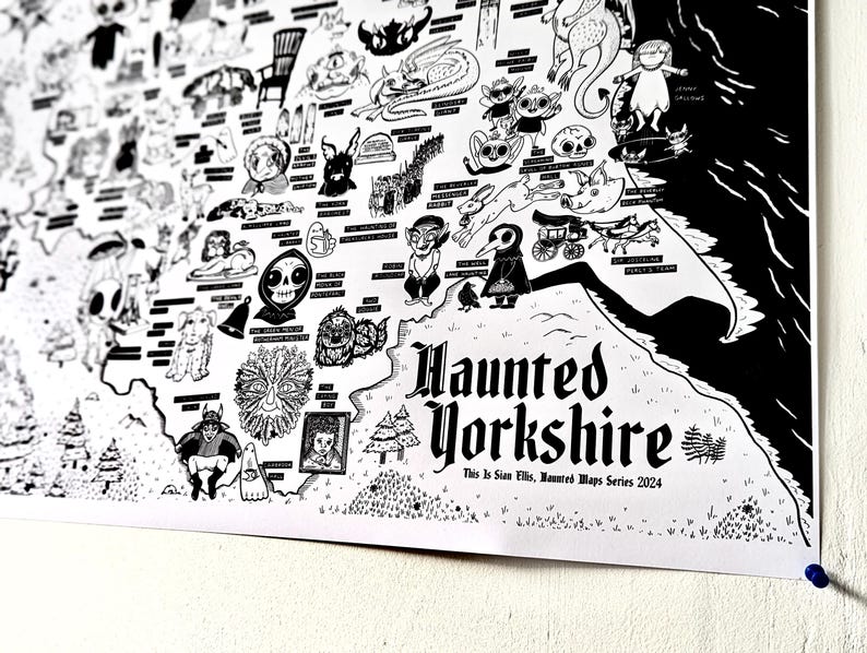 Big Bundle- Haunted Yorkshire Map of Folklore, Ghost Stories and ...