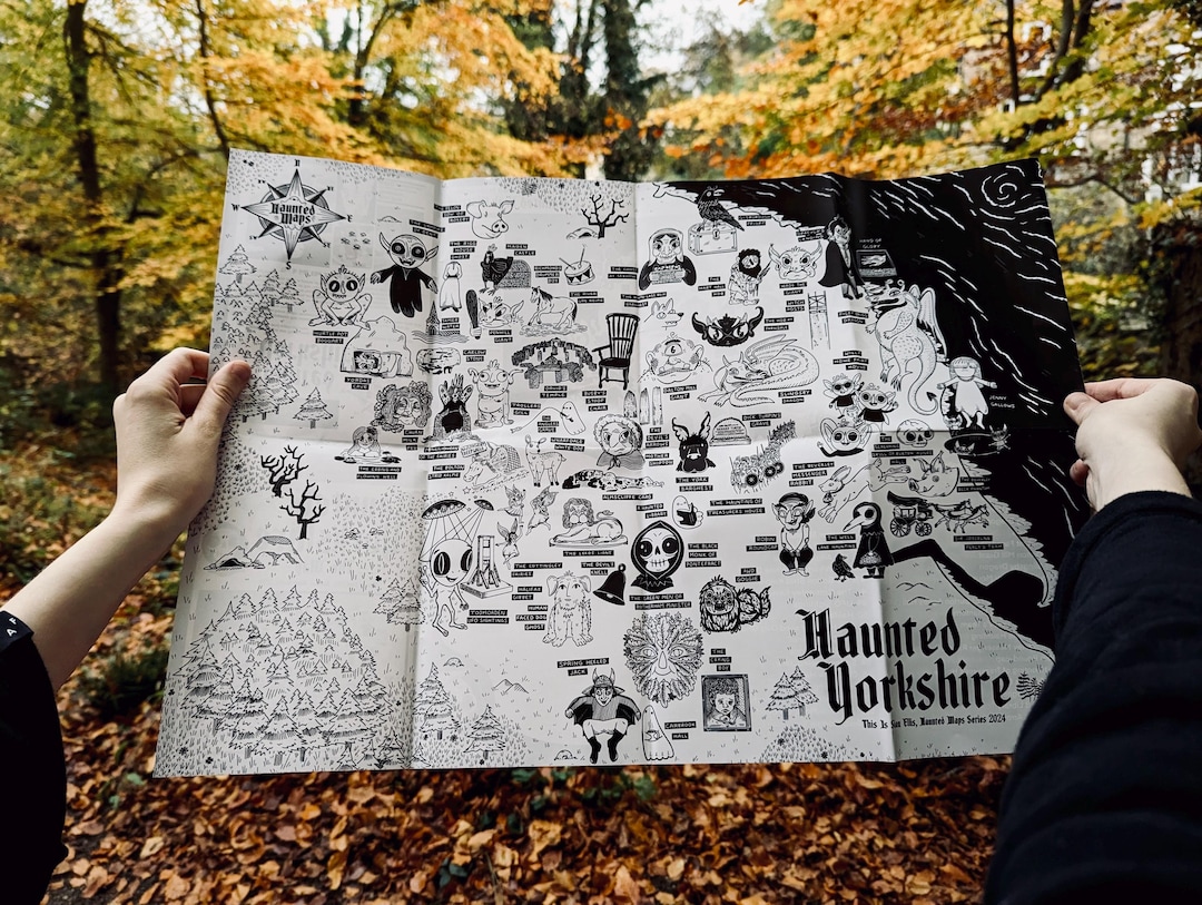 Haunted Yorkshire Map of Folklore, Ghost Stories and Curious Sites ...