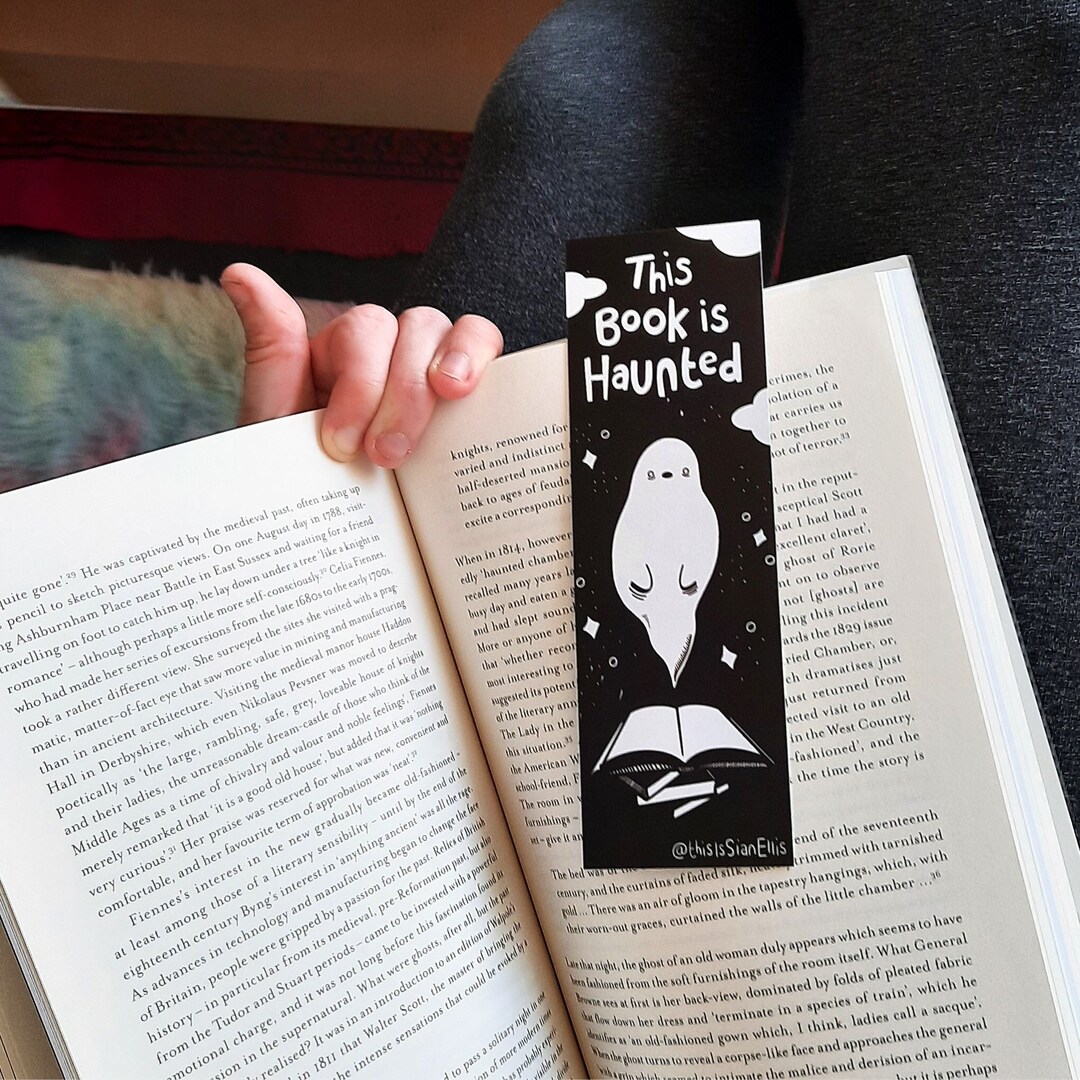 Haunted Bookmark, This Book is Haunted, Cute Ghost - Etsy