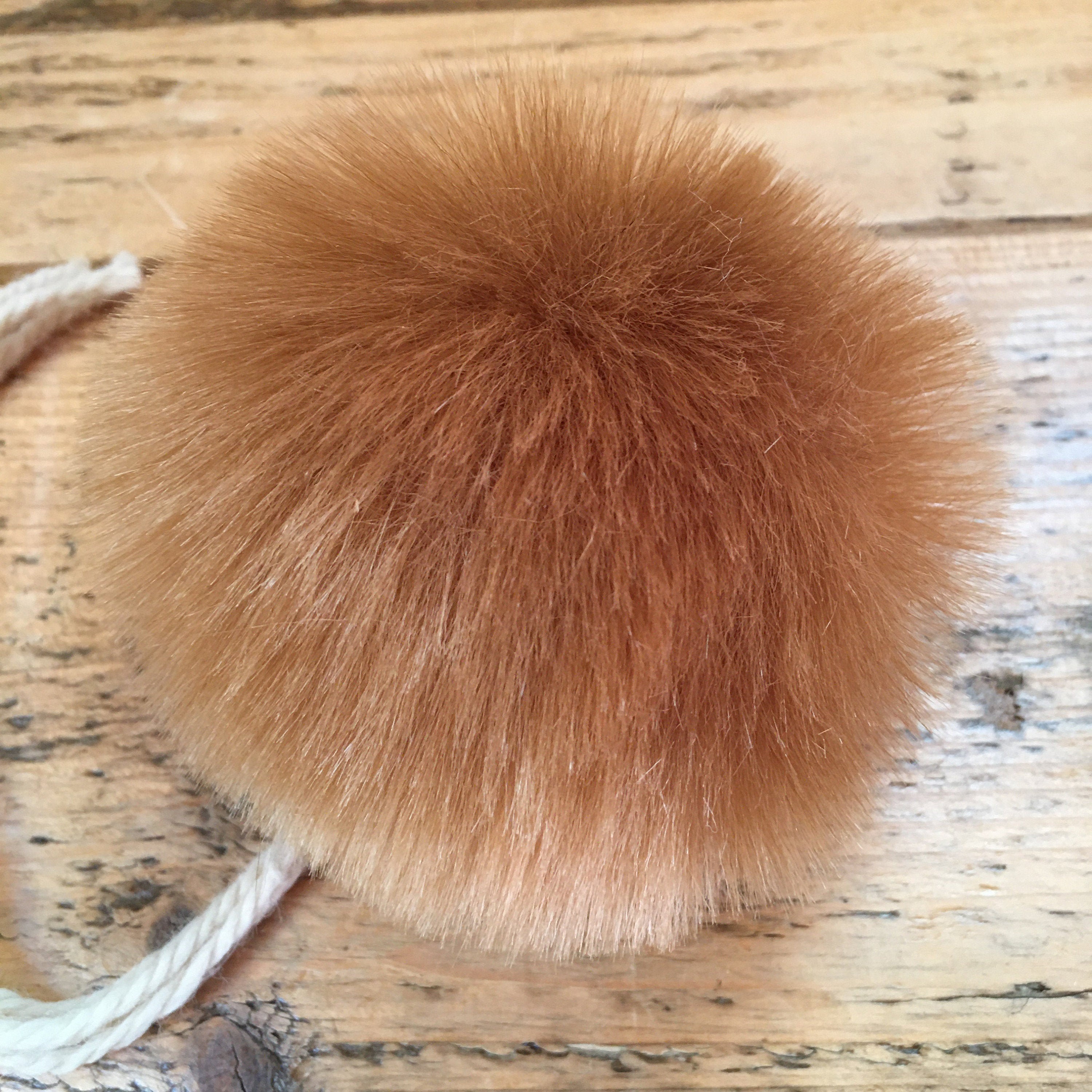 Just Ginger Faux Fur Luxury Pom Poms | Handmade in UK | Hand Washable ...