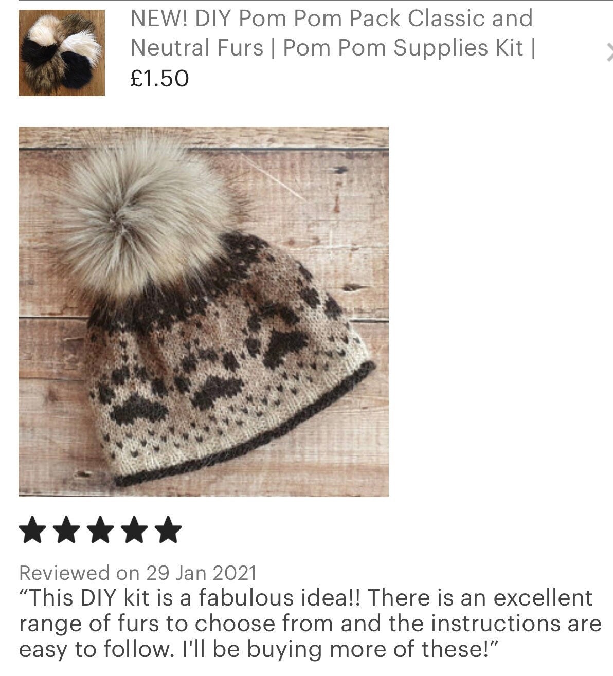 Make Your Own Pom Pom Classic & Neutral Colours Pom Pom | Etsy UK