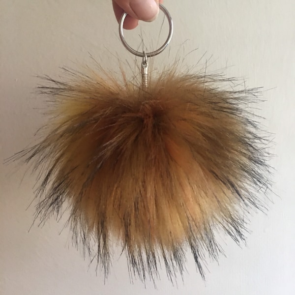 Pom Pom Keyring - Etsy UK