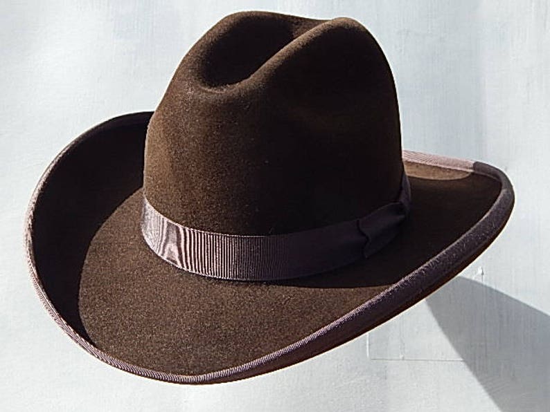 8X Fur Felt Western Fedora Hat | Etsy 8X Fur Felt Western Fedora Hat | Etsy