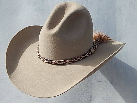 8X Fur Felt Gus style Western Cowboy Hat with Hitched Horse | Etsy 8X Fur Felt Gus style Western Cowboy Hat with Hitched Horse | Etsy
