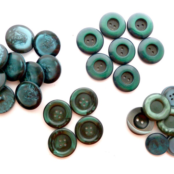 Green Buttons - Etsy