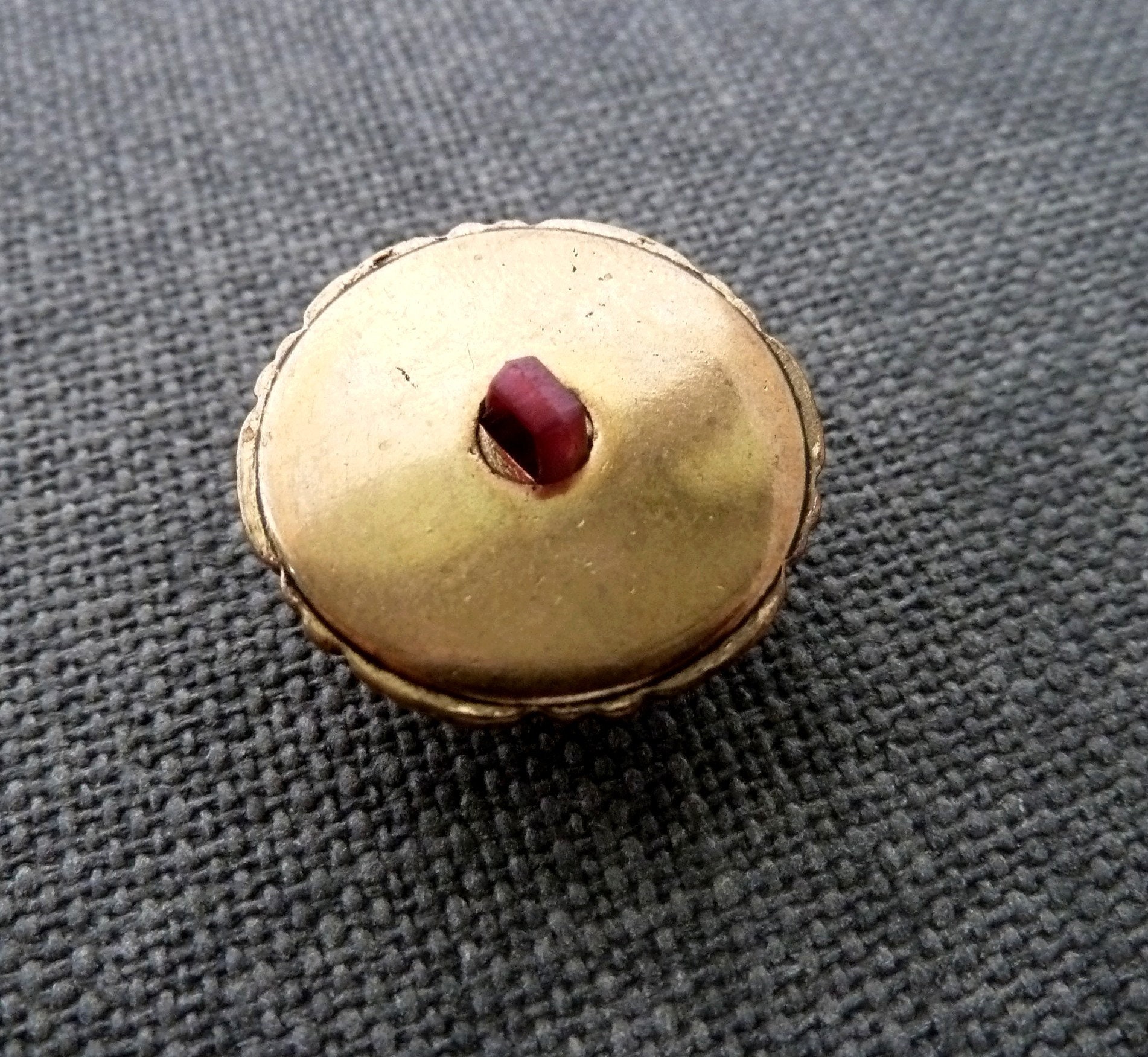 Pink Gold Button in the Clamour Style 1950s for Coat Vintage Style ...