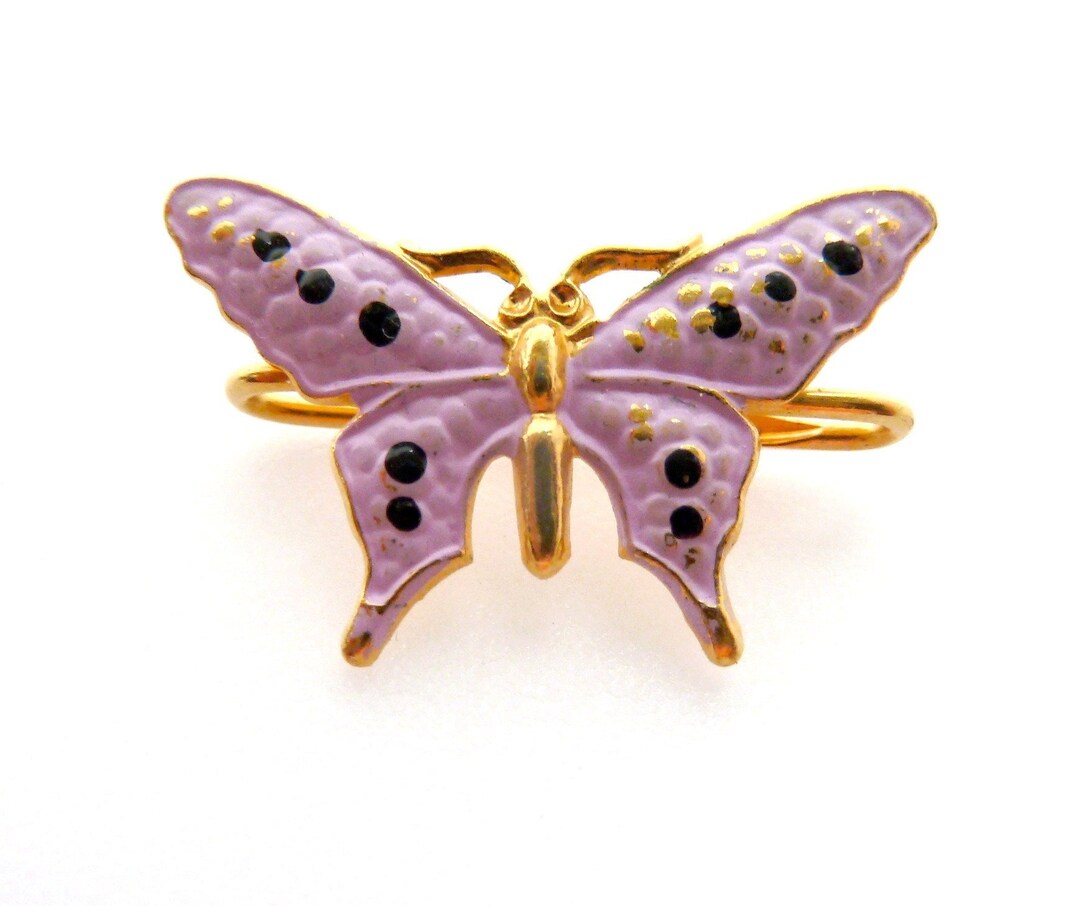 Enamel Butterfly Brooch for Girl Vintage 1980s Small Brooch Soviet ...