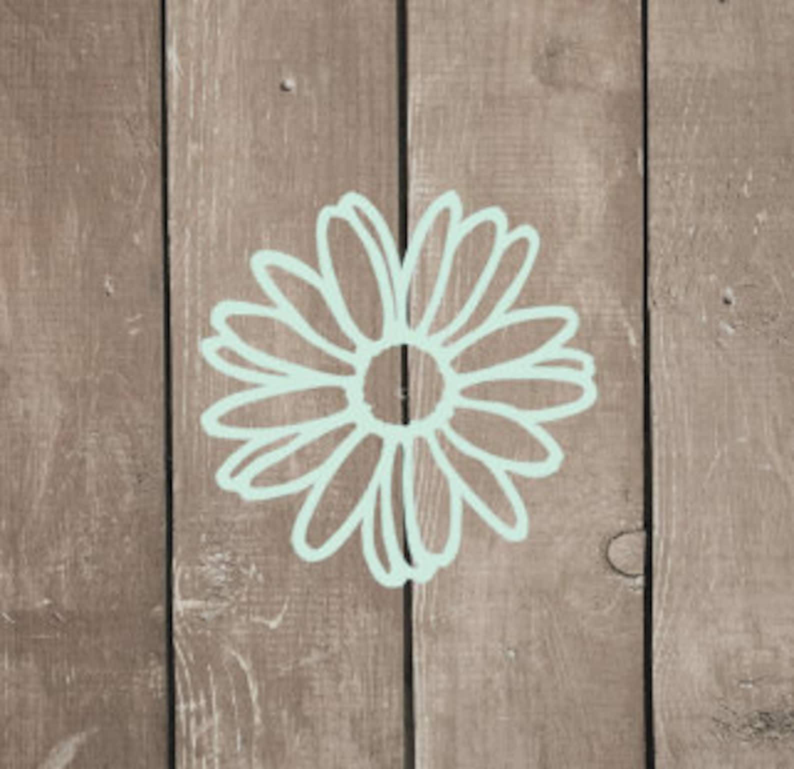 Daisy Vinyl Decal Daisy Car Decal Vinyl Decal Laptop - Etsy