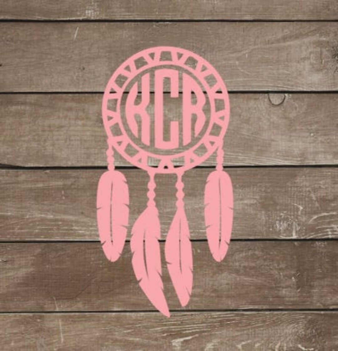 Dreamcatcher Monogram Decal - Vinyl Sticker - Laptop Sticker - Car ...