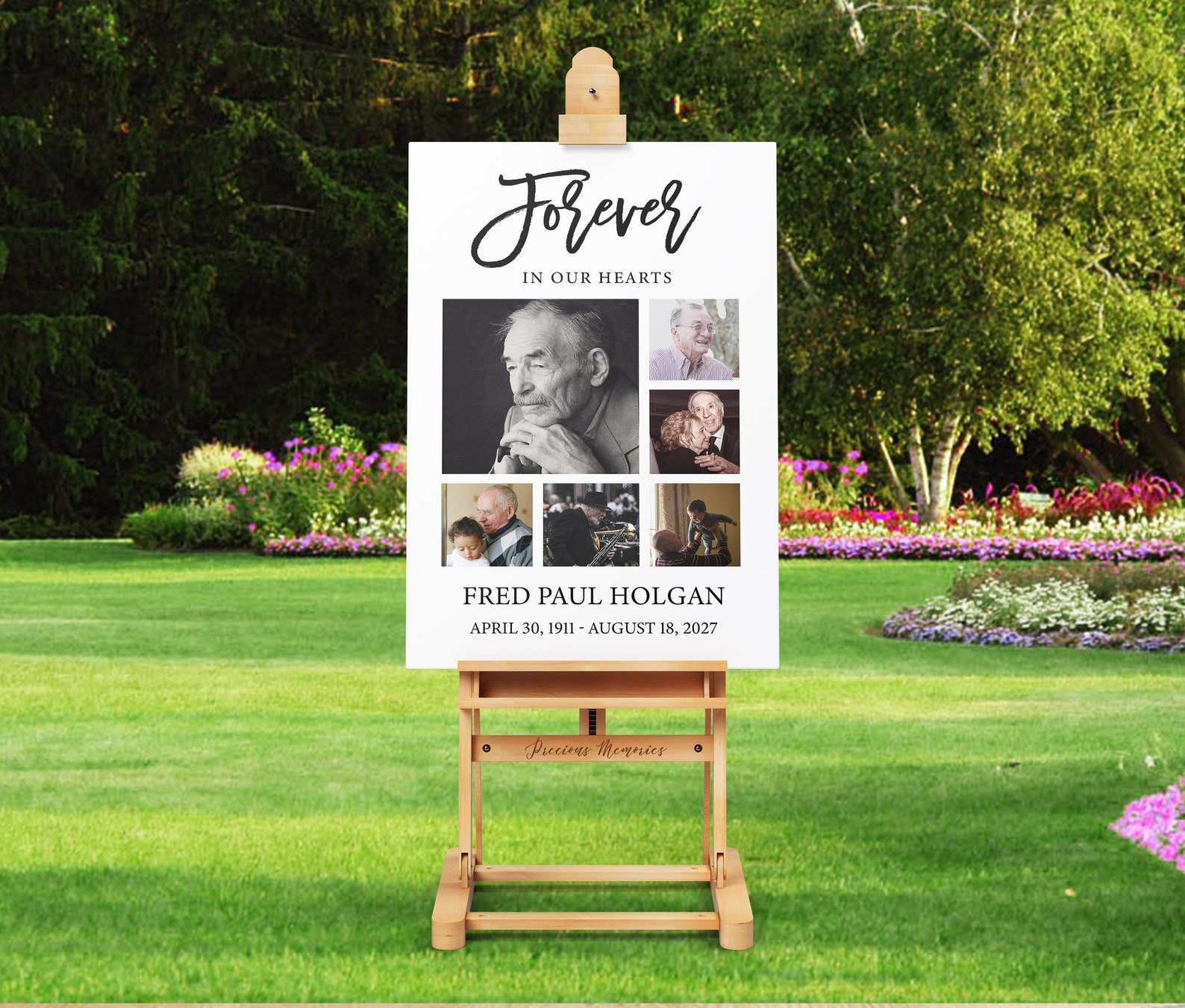 FUNERAL WELCOME SIGN l Celebration of Life Memorial Service | Etsy