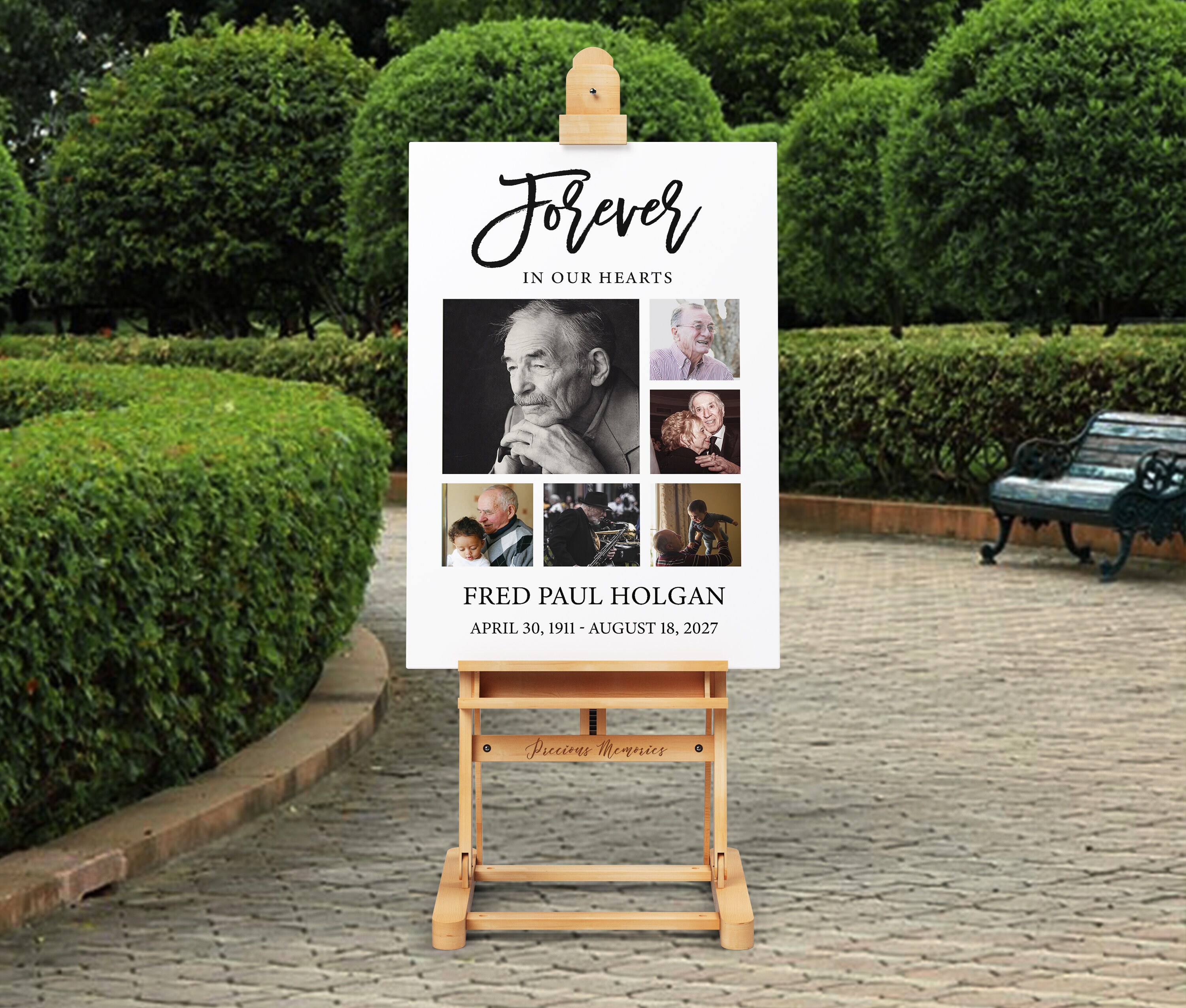 FUNERAL WELCOME SIGN l Celebration of Life Memorial Service | Etsy