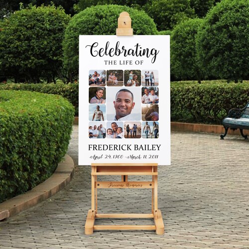 Editable Funeral Welcome Sign Celebration of Life Decoration - Etsy