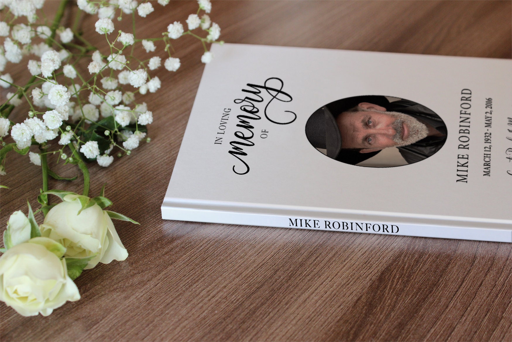 Memorial Service Keepsake Guest Book Memorial Service Guest | Etsy