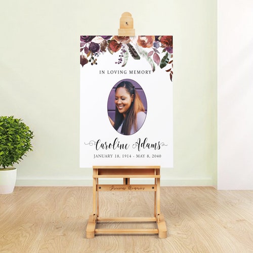 Editable Funeral Welcome Sign Celebration of Life Decoration - Etsy