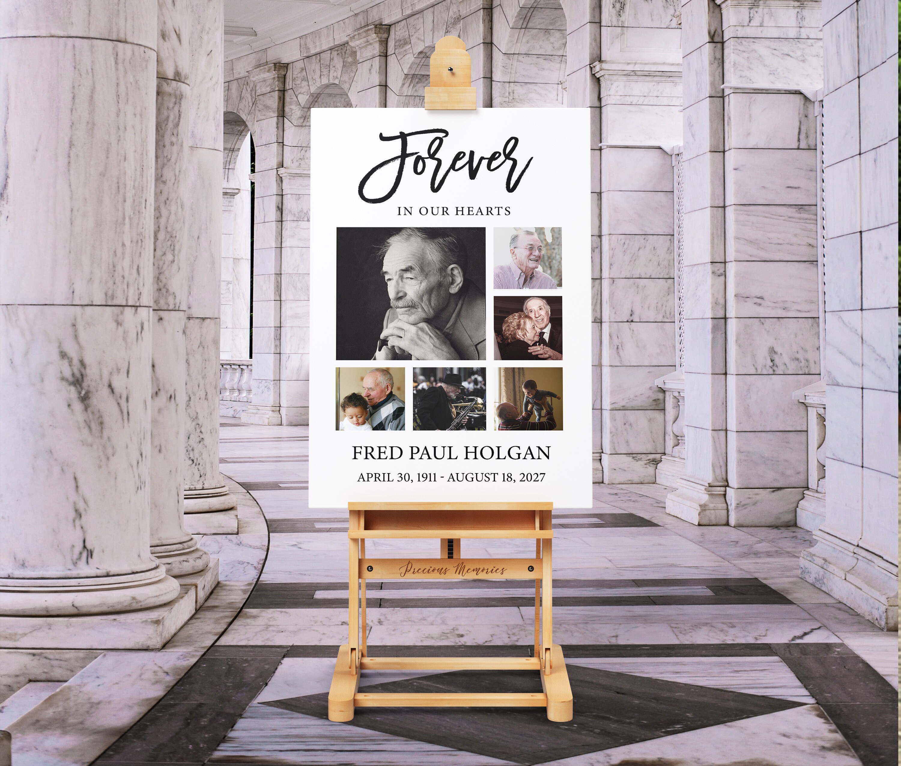 FUNERAL WELCOME SIGN l Celebration of Life Memorial Service | Etsy