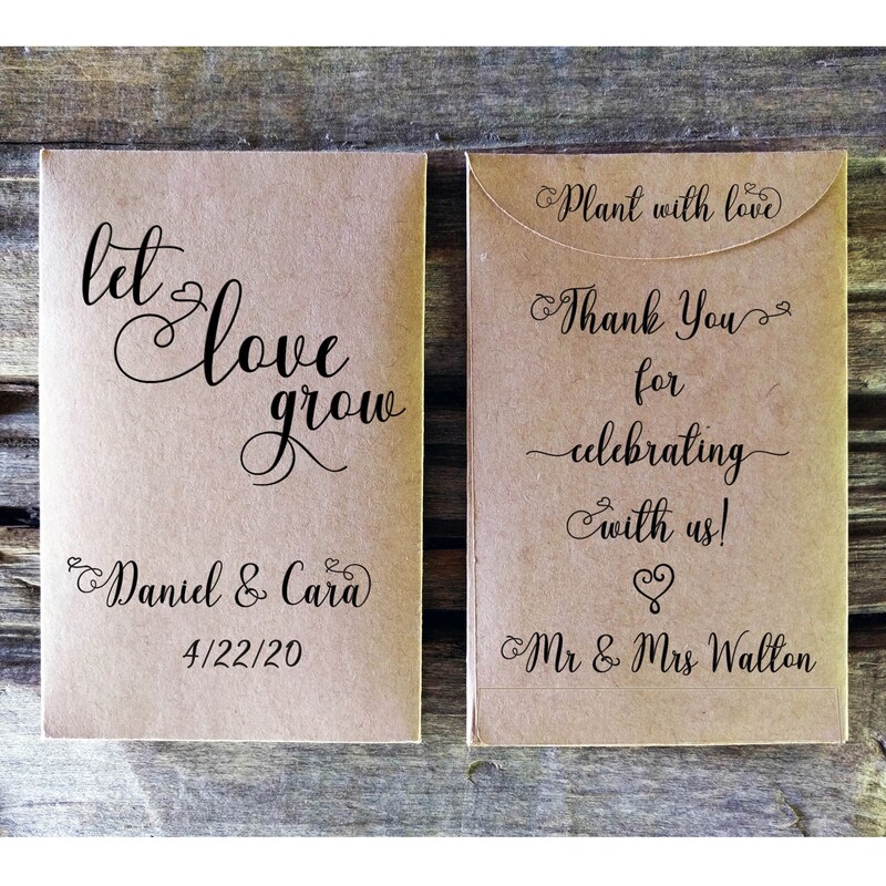Wedding Seed Packets - Etsy
