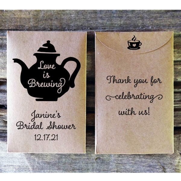 Personalized Tea for Wedding Shower - Etsy