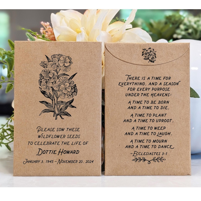 Memorial Seeds - Etsy