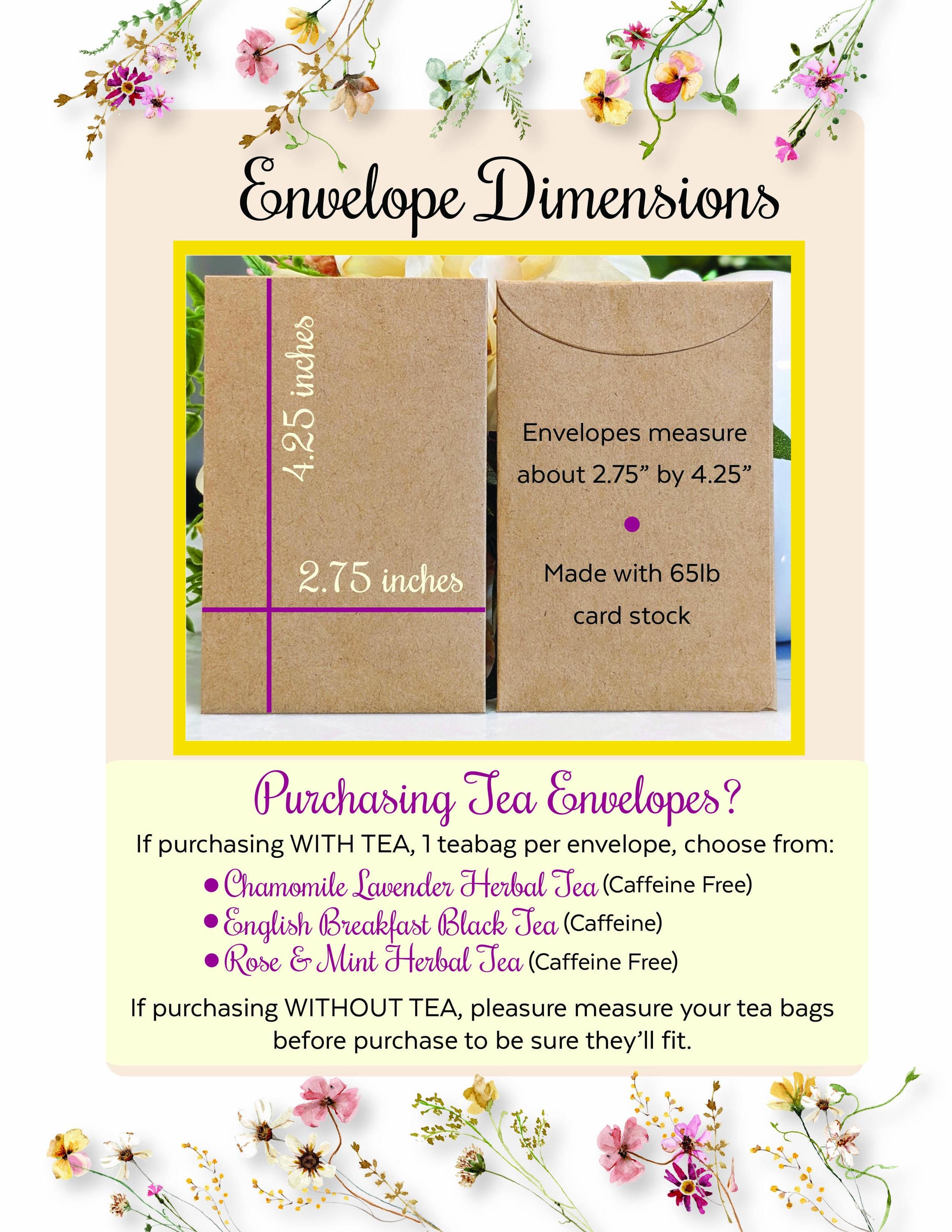 Baby Shower Favors, Custom Tea Party & Guest Keepsakes, Tea Packet ...