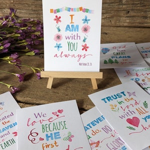 Scripture Cards, Bible Verse Memory Cards, Bible Study Christian ...