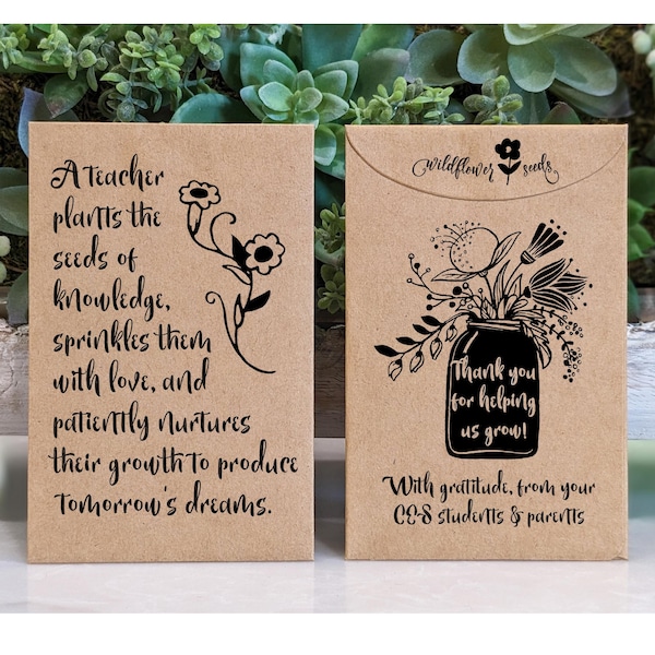 Memorial Seed Packet - Etsy