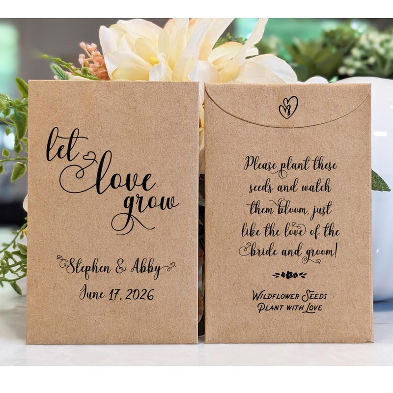 Wedding Seed Packets - Etsy