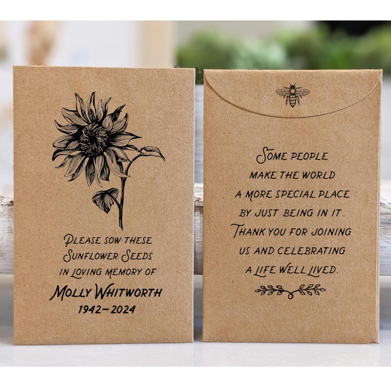 Memorial Seeds - Etsy