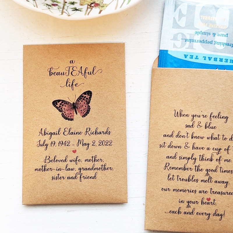 Tea Bags for Funeral - Etsy