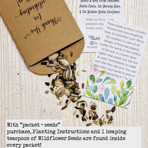 Teacher Appreciation Thank You Gift Seed Packet, School Favors, Gift ...